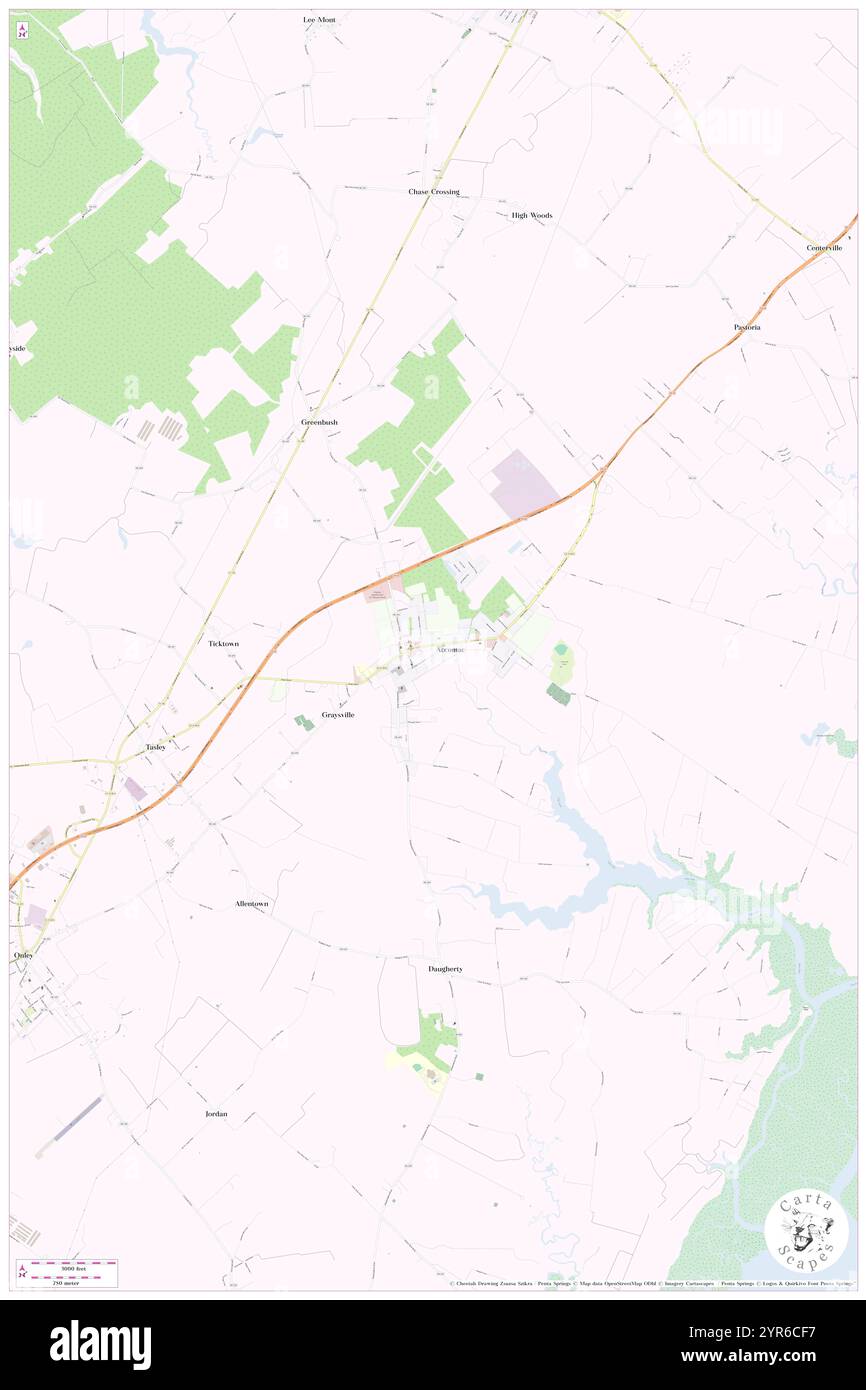 Accomac map Cut Out Stock Images & Pictures - Alamy