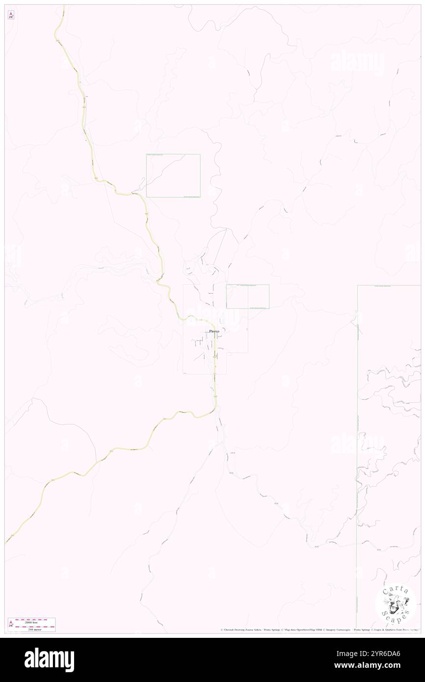 Pierce idaho map Cut Out Stock Images & Pictures - Alamy