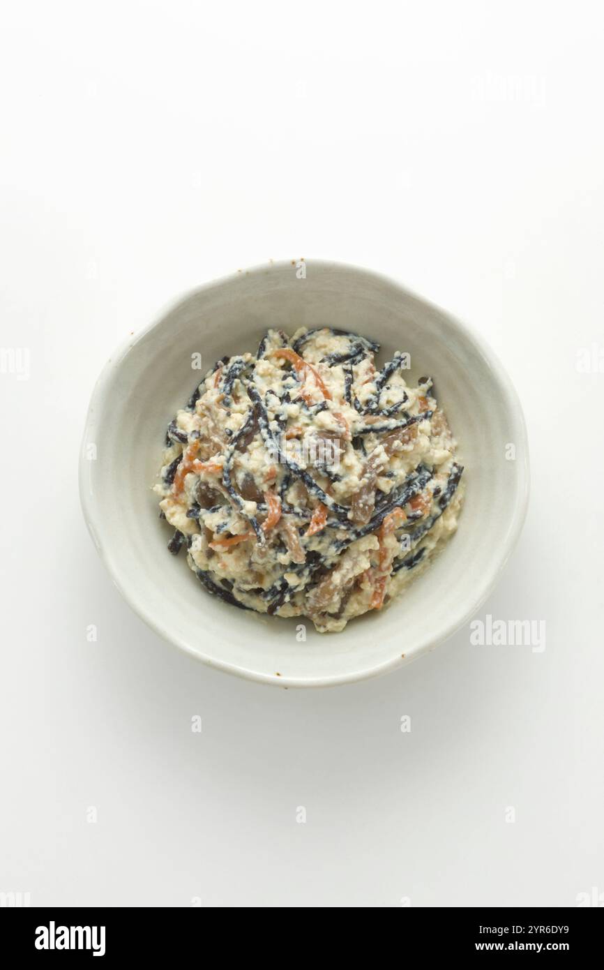 Tofu paste with hijiki Stock Photo - Alamy