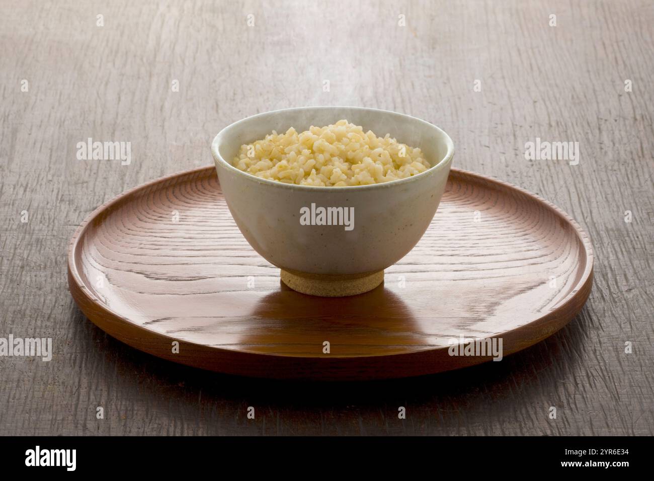 Cooked germinated brown rice Stock Photo - Alamy