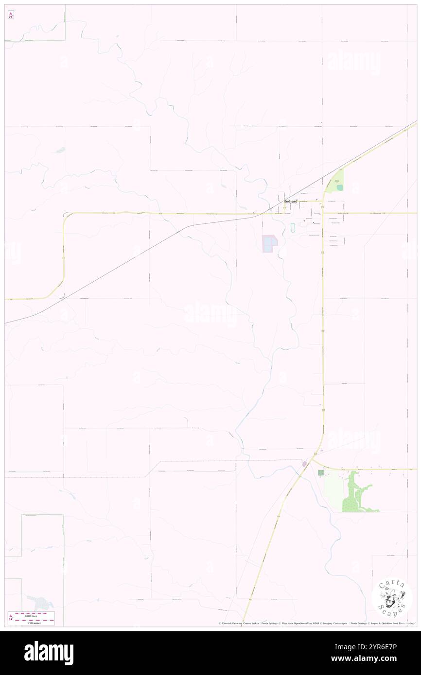 Map of rudyard Cut Out Stock Images & Pictures - Alamy