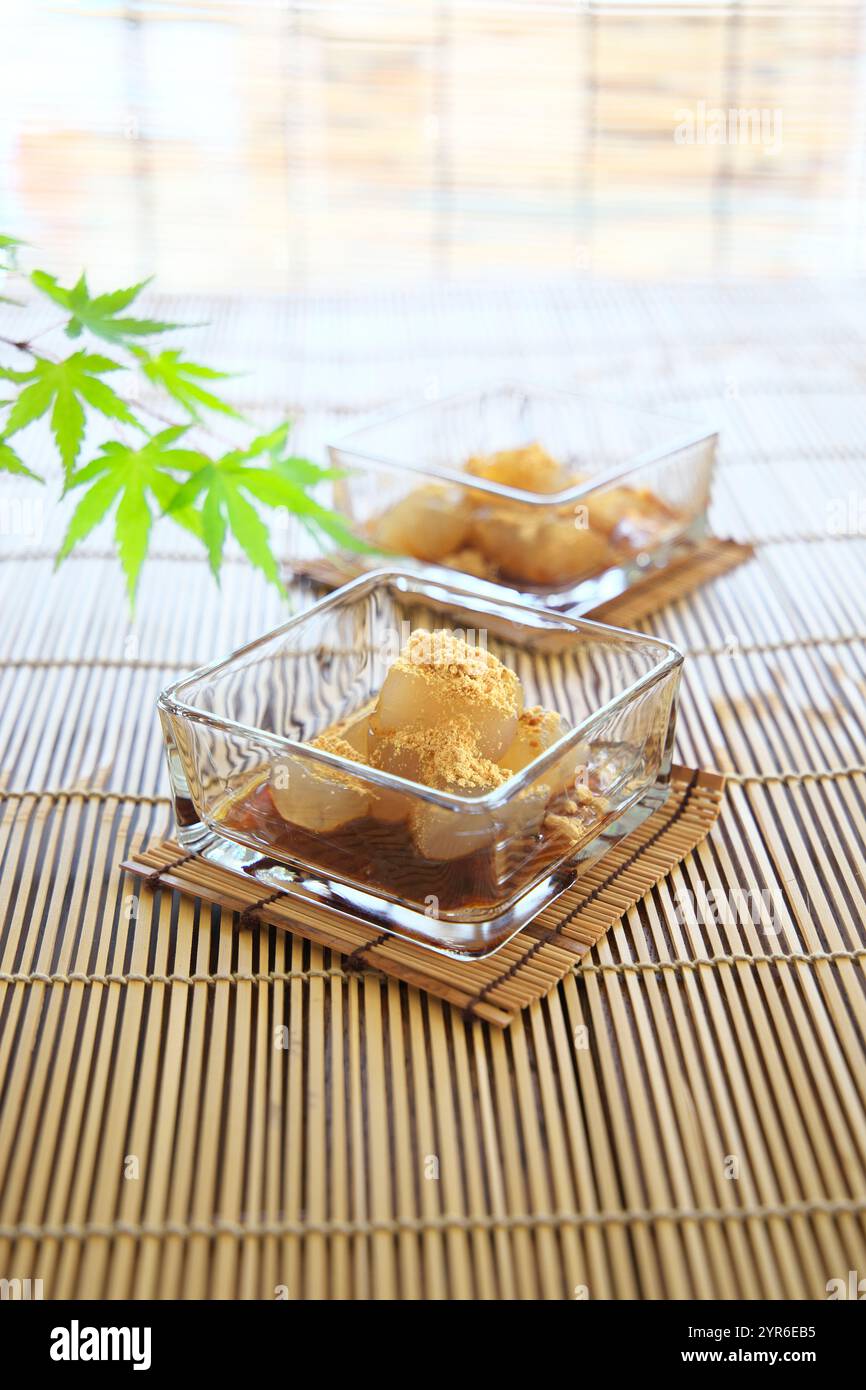 Bracken starch rice cake Stock Photo - Alamy