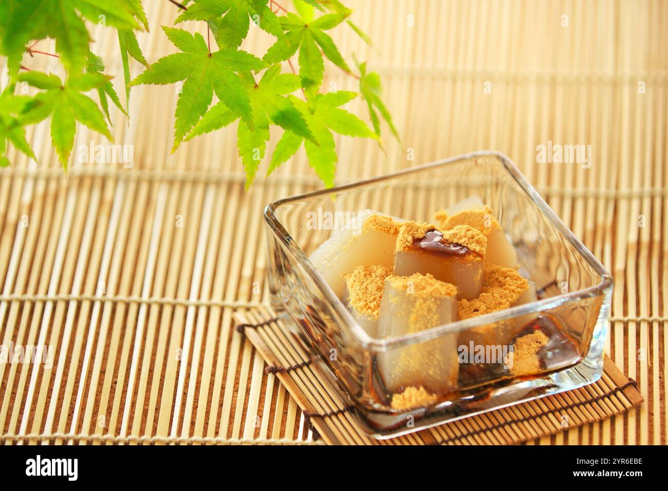 Bracken starch rice cake Stock Photo - Alamy