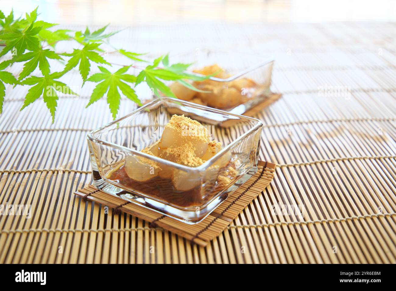 Bracken starch rice cake Stock Photo - Alamy