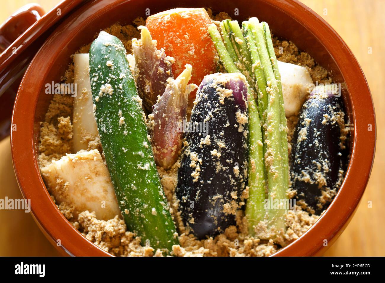 Rice bran pickles Stock Photo - Alamy