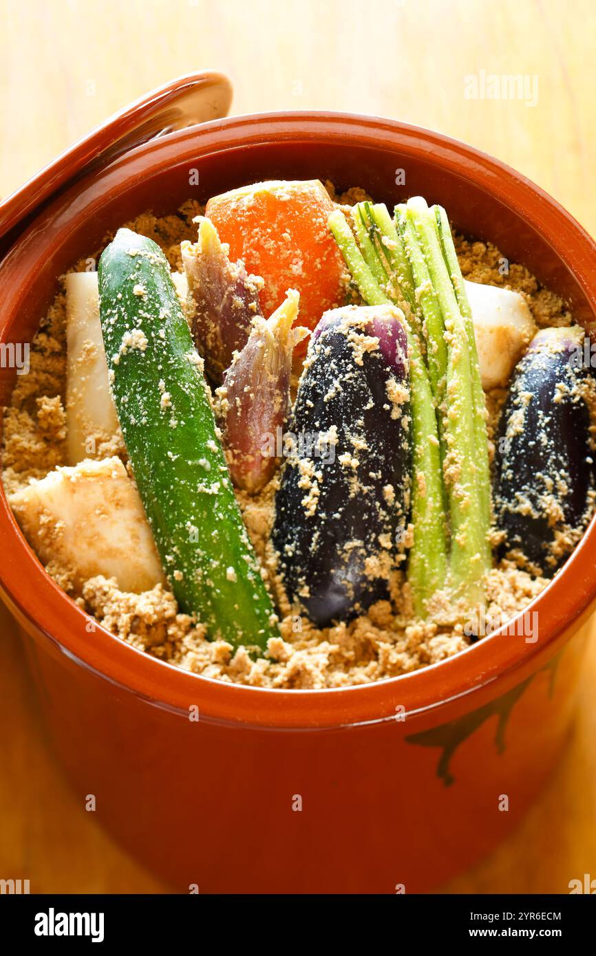 Rice bran pickles Stock Photo - Alamy