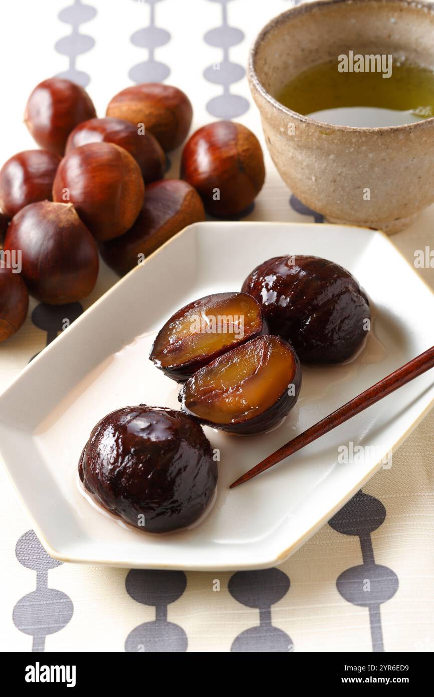 Chestnuts boiled, chestnuts and sweets Stock Photo - Alamy