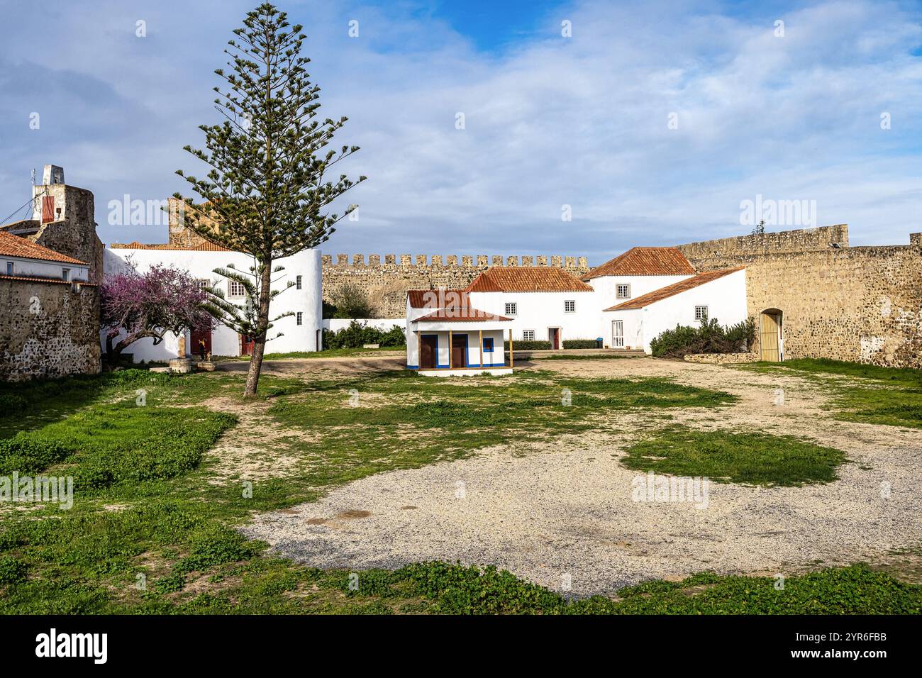 Medieval Castle of Sines in Alentejo, Portugal in Europe Stock Photo ...