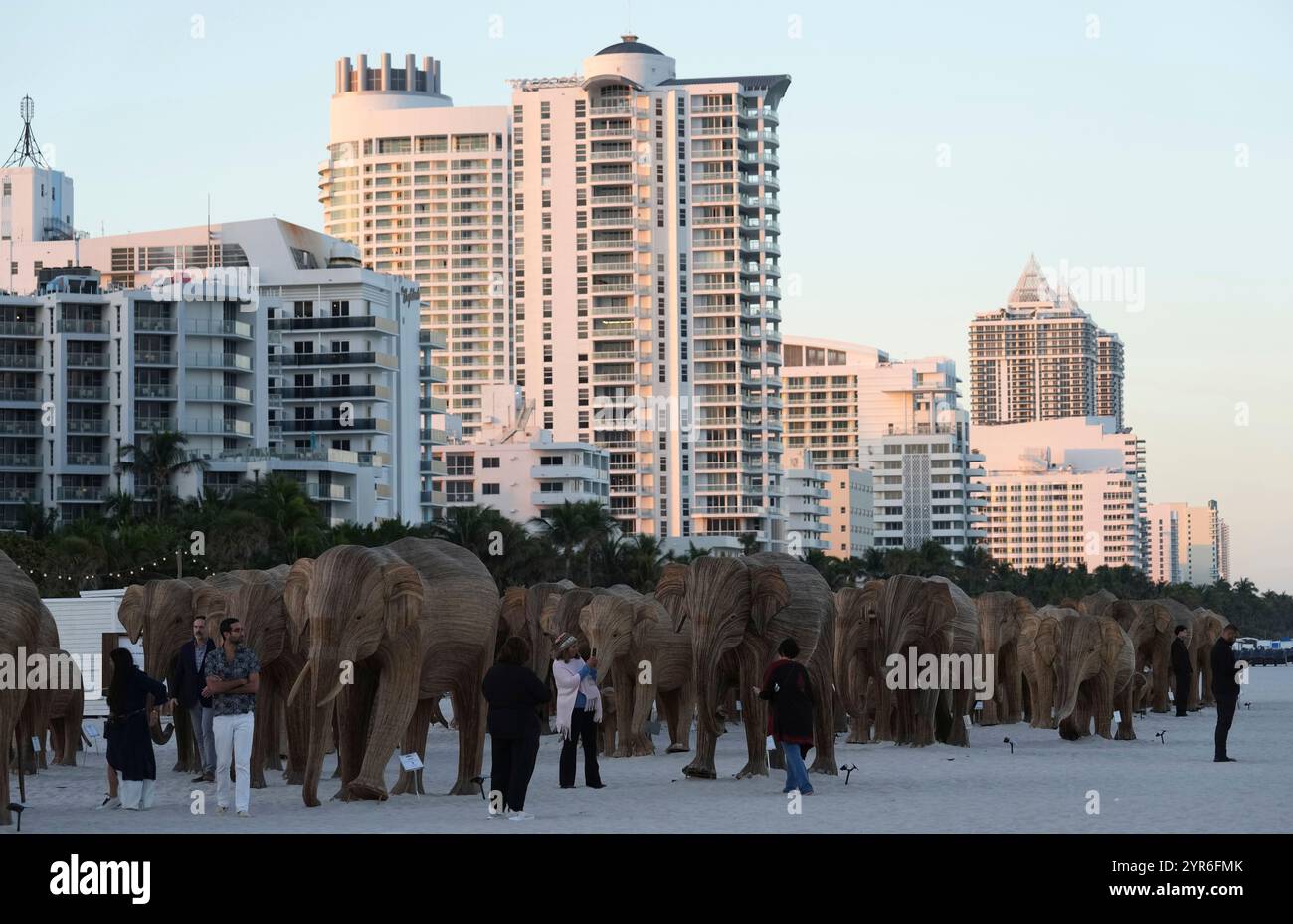 The Great Elephant Migration art installation, which is traveling ...