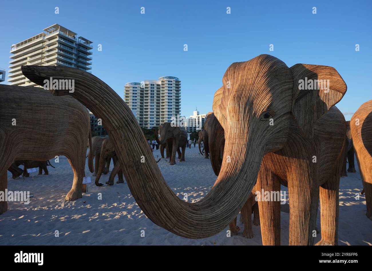 The Great Elephant Migration art installation, which is traveling ...
