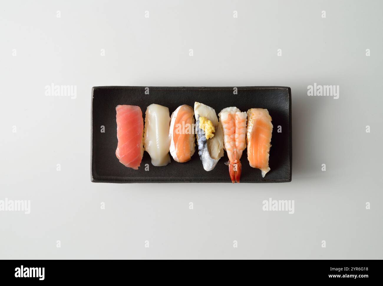 The sushi seen from right above Stock Photo - Alamy