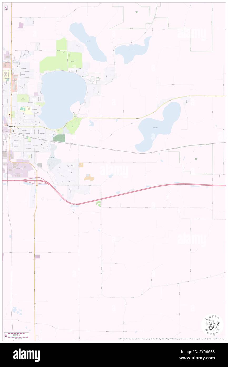 Map of waseca Cut Out Stock Images & Pictures - Alamy