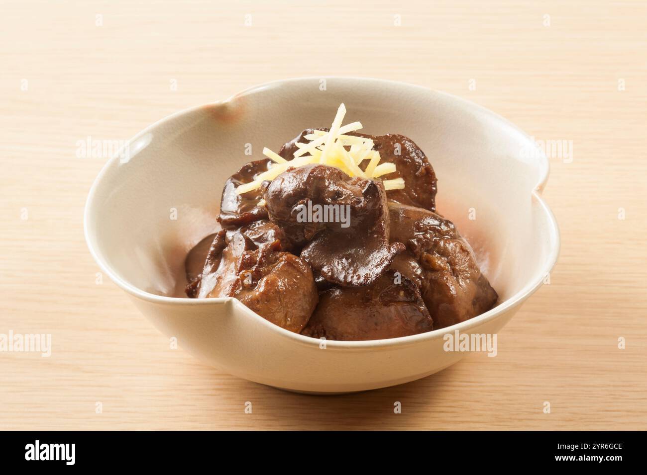 Chicken liver stew Stock Photo - Alamy