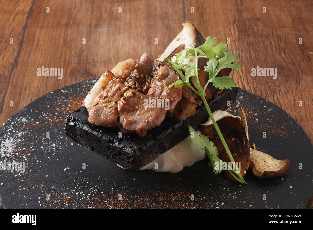 Lava-roasted Tajima chicken Stock Photo - Alamy