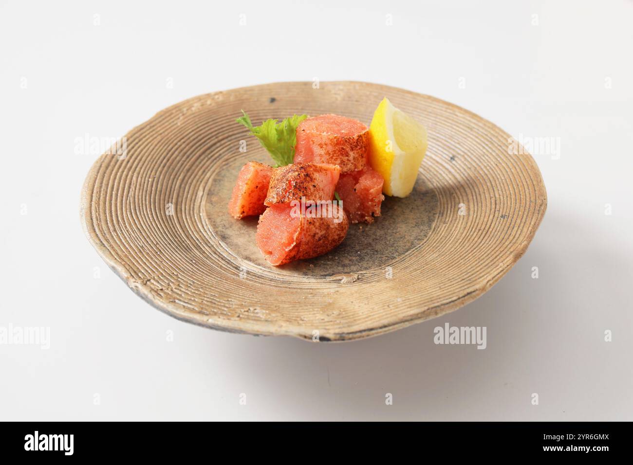 Seared cod roe Stock Photo - Alamy