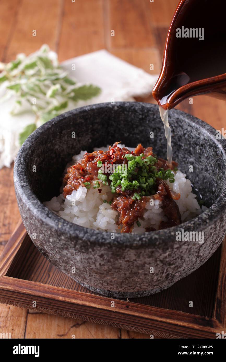 Ishiyaki chazuke image Stock Photo - Alamy