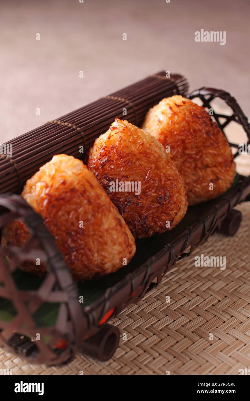 Grilled rice ball Stock Photo - Alamy