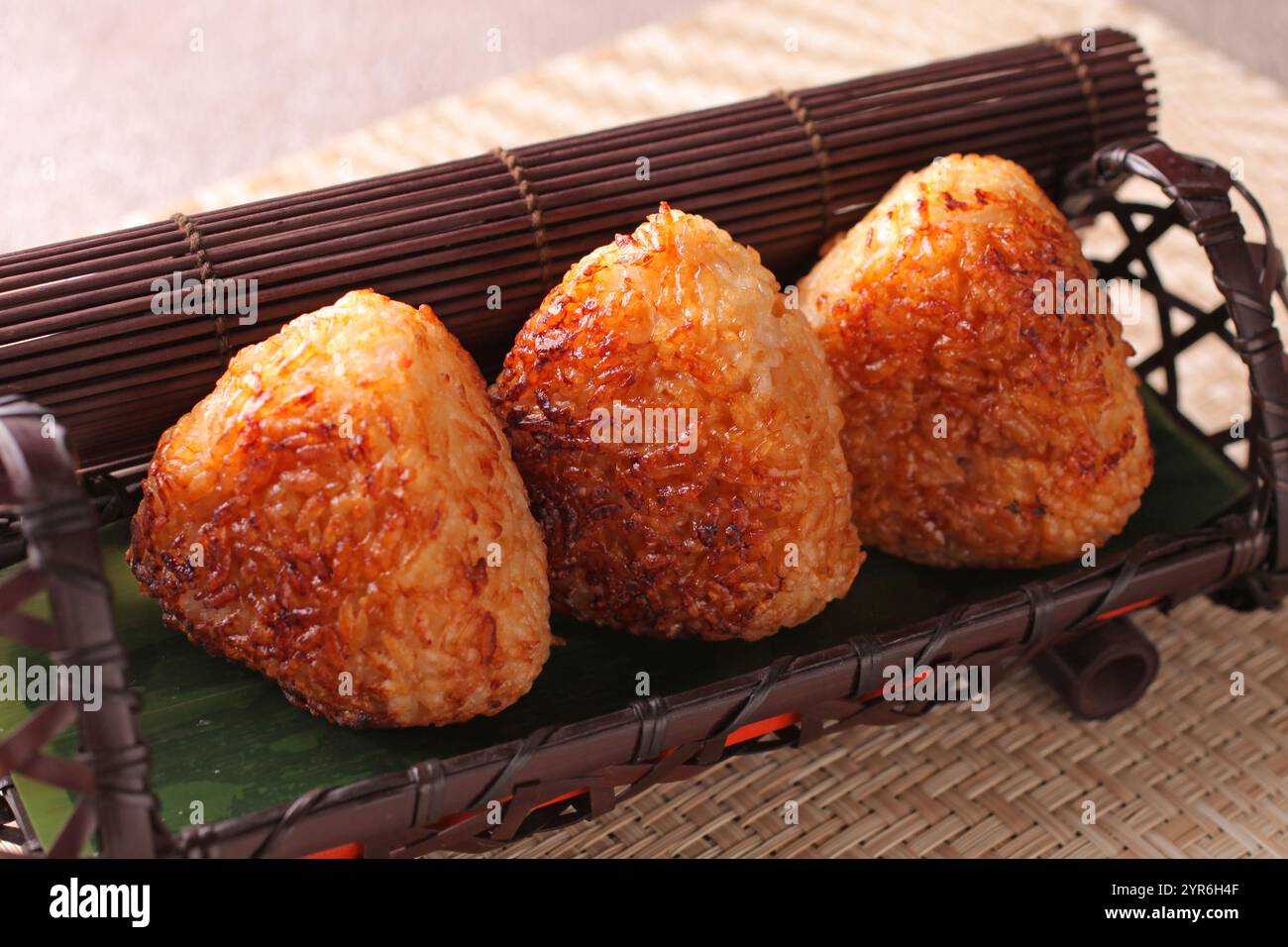 Grilled rice ball Stock Photo - Alamy