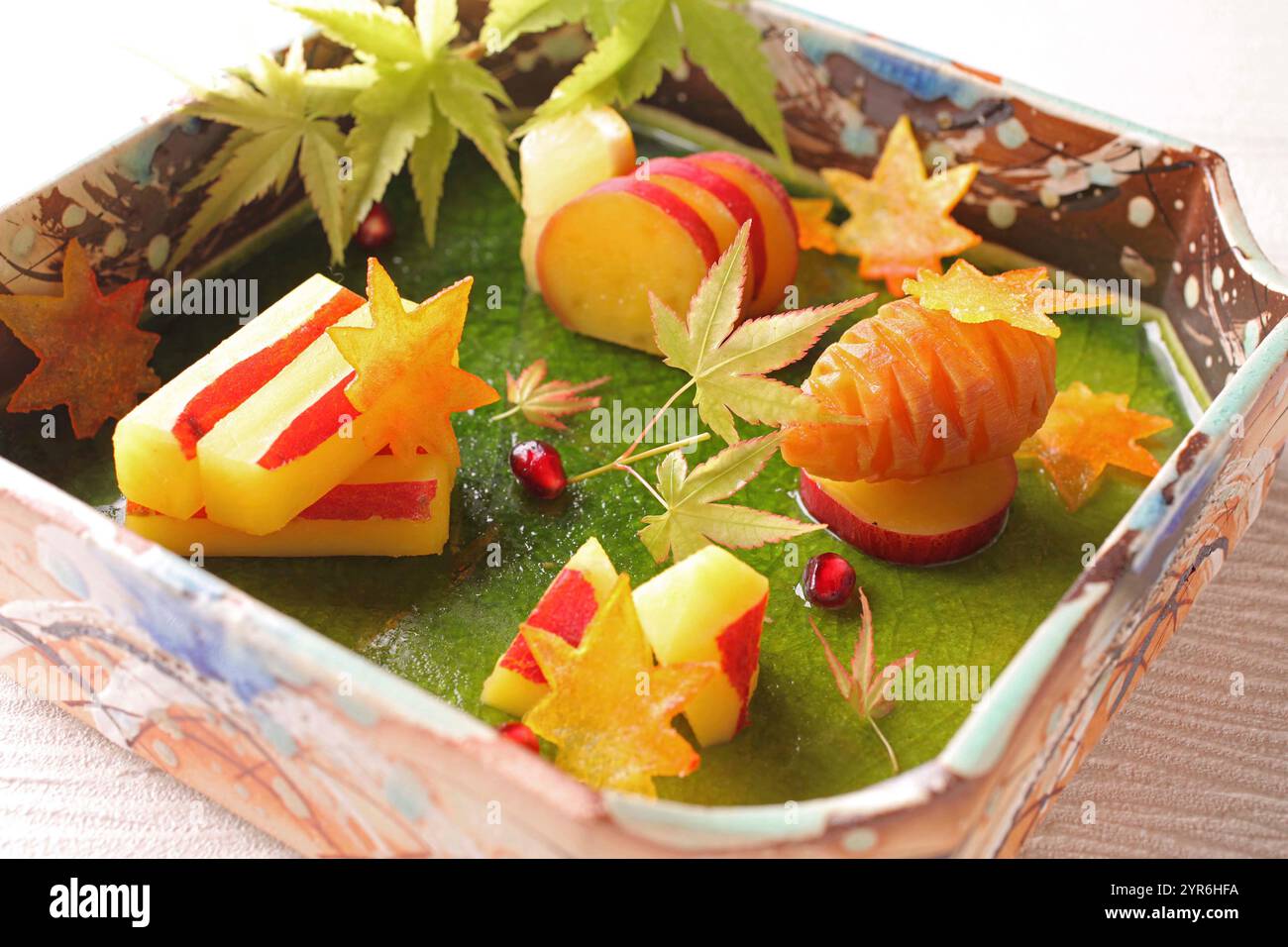 Boiled sweet potato with lemon Stock Photo - Alamy