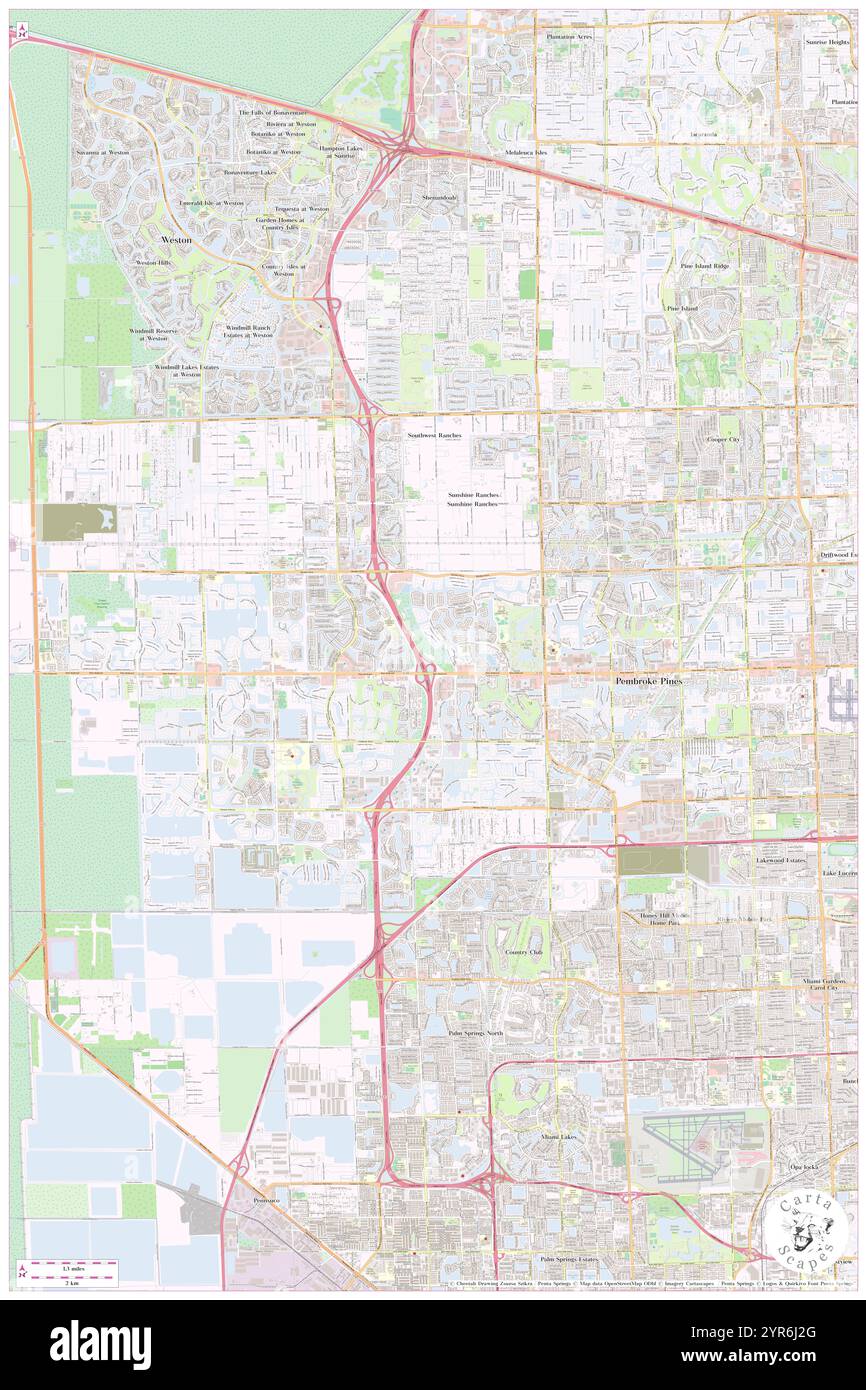 Pembroke pines map hi-res stock photography and images - Alamy