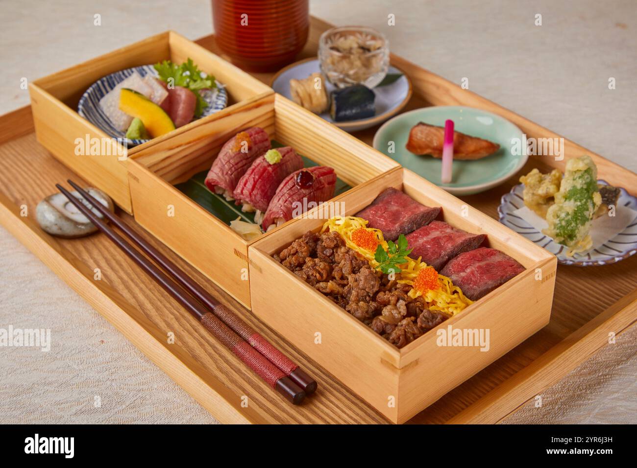 Lunch set meal Stock Photo - Alamy
