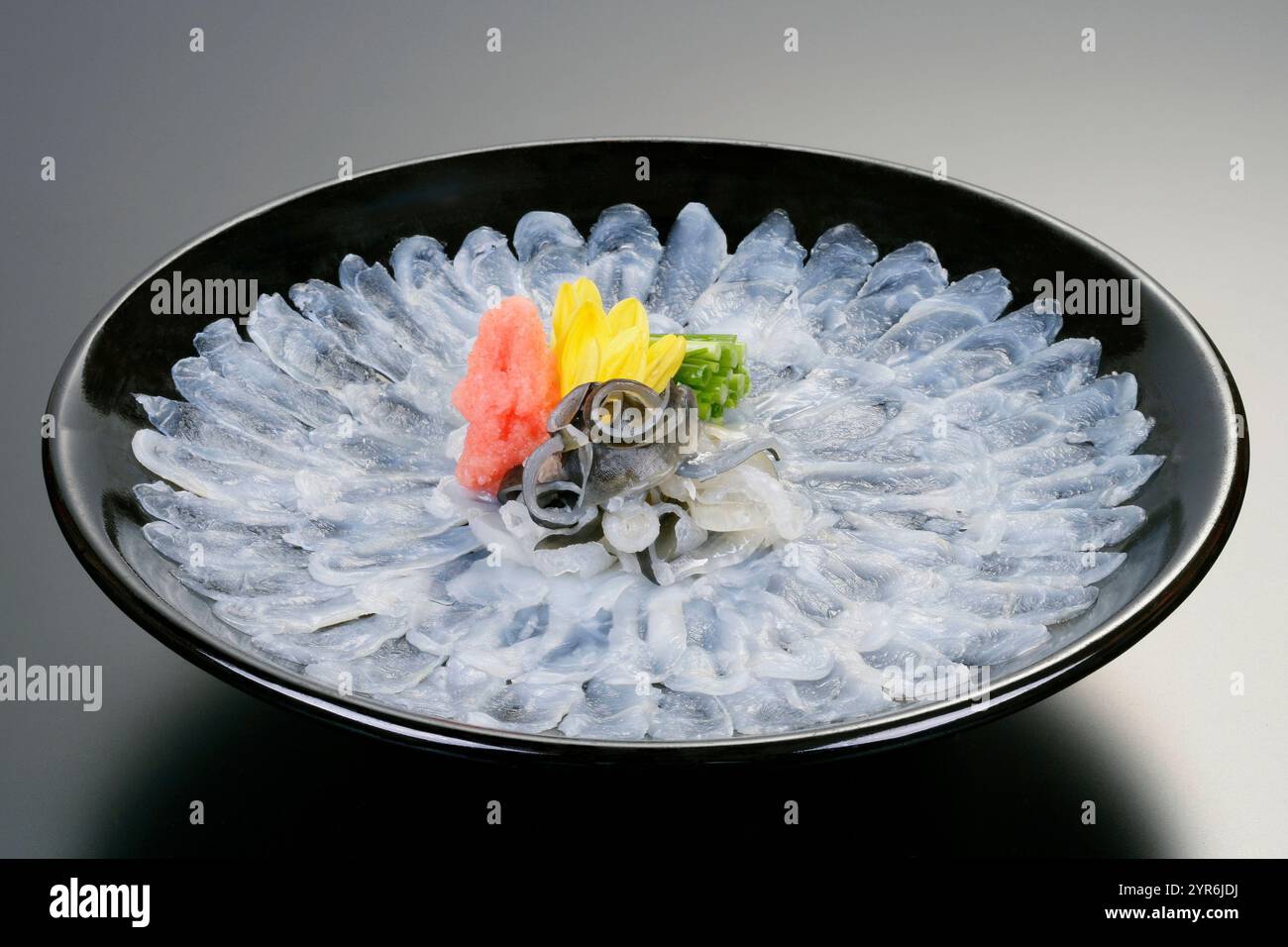 Fugu sashimi dishes Stock Photo - Alamy