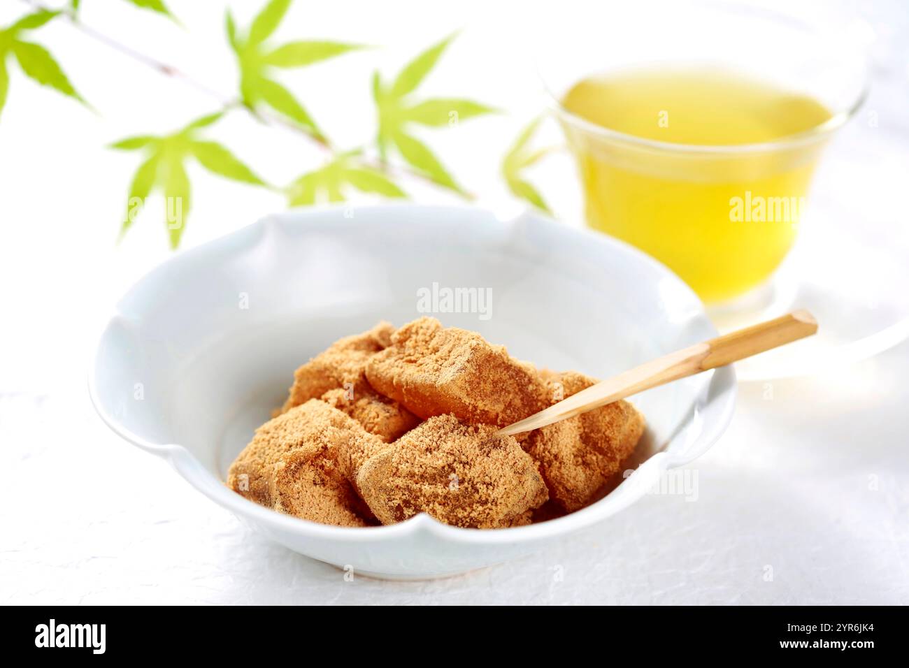 Bracken starch rice cake Stock Photo - Alamy