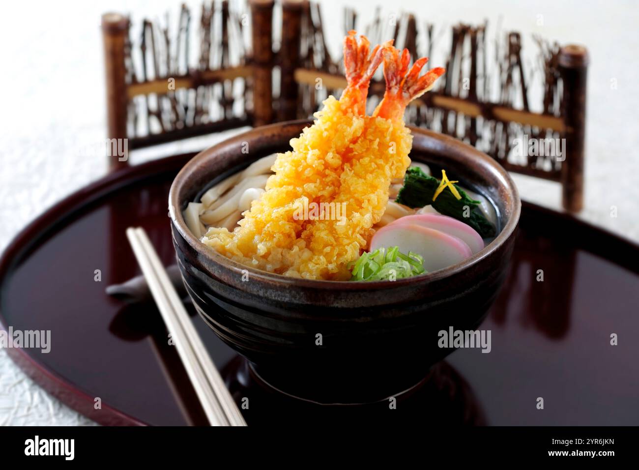Tempura prawn udon Stock Photo - Alamy