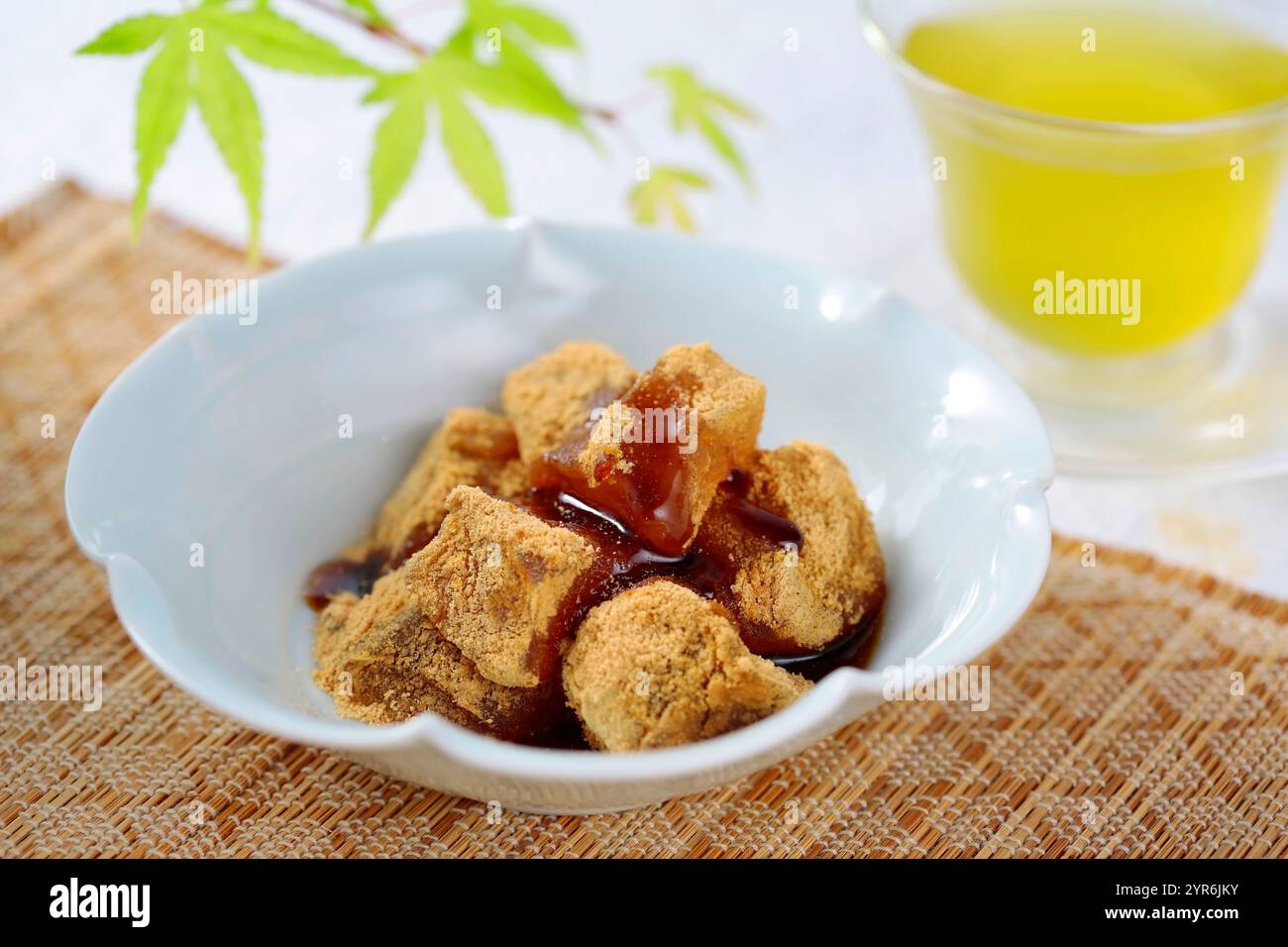 Bracken starch rice cake Stock Photo - Alamy