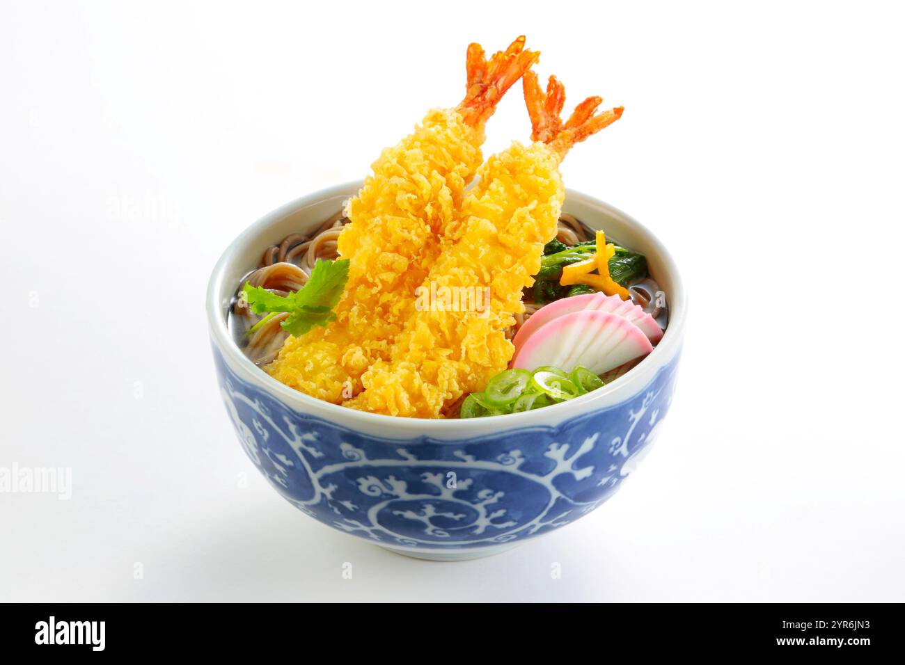 Ebi tempura soba Stock Photo - Alamy