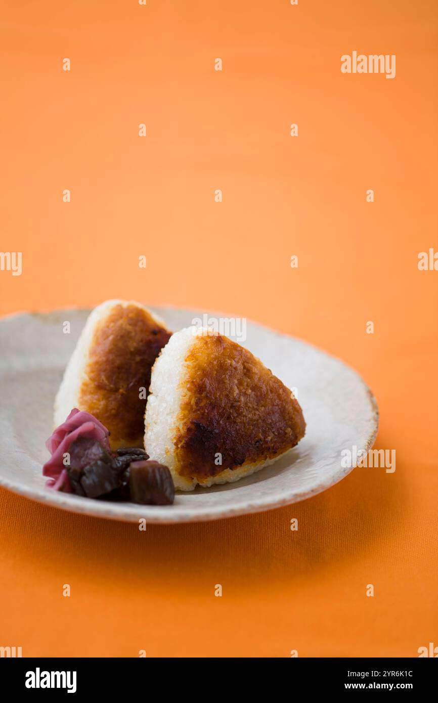 Grilled rice ball Stock Photo - Alamy