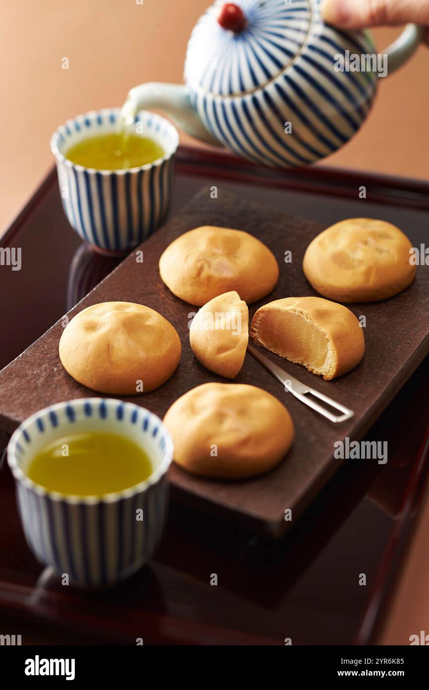 Chestnut steamed bun Stock Photo - Alamy