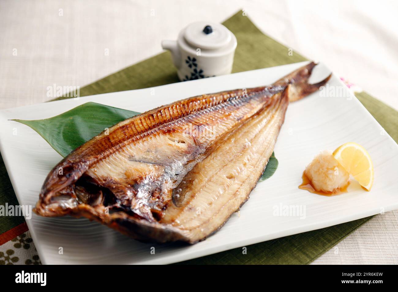 Grilled Atka mackerel Stock Photo - Alamy