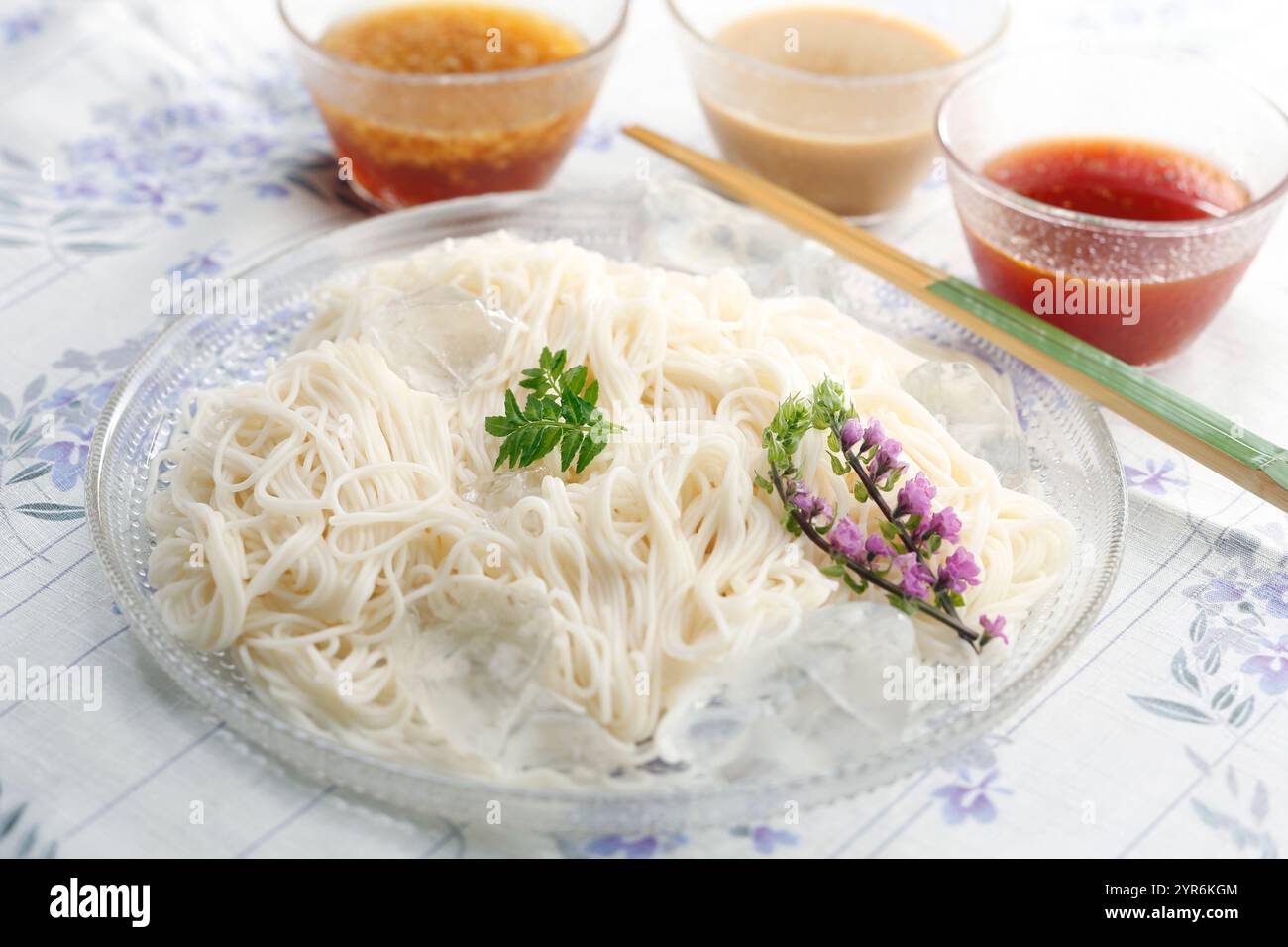 Cold somen noodles Stock Photo - Alamy