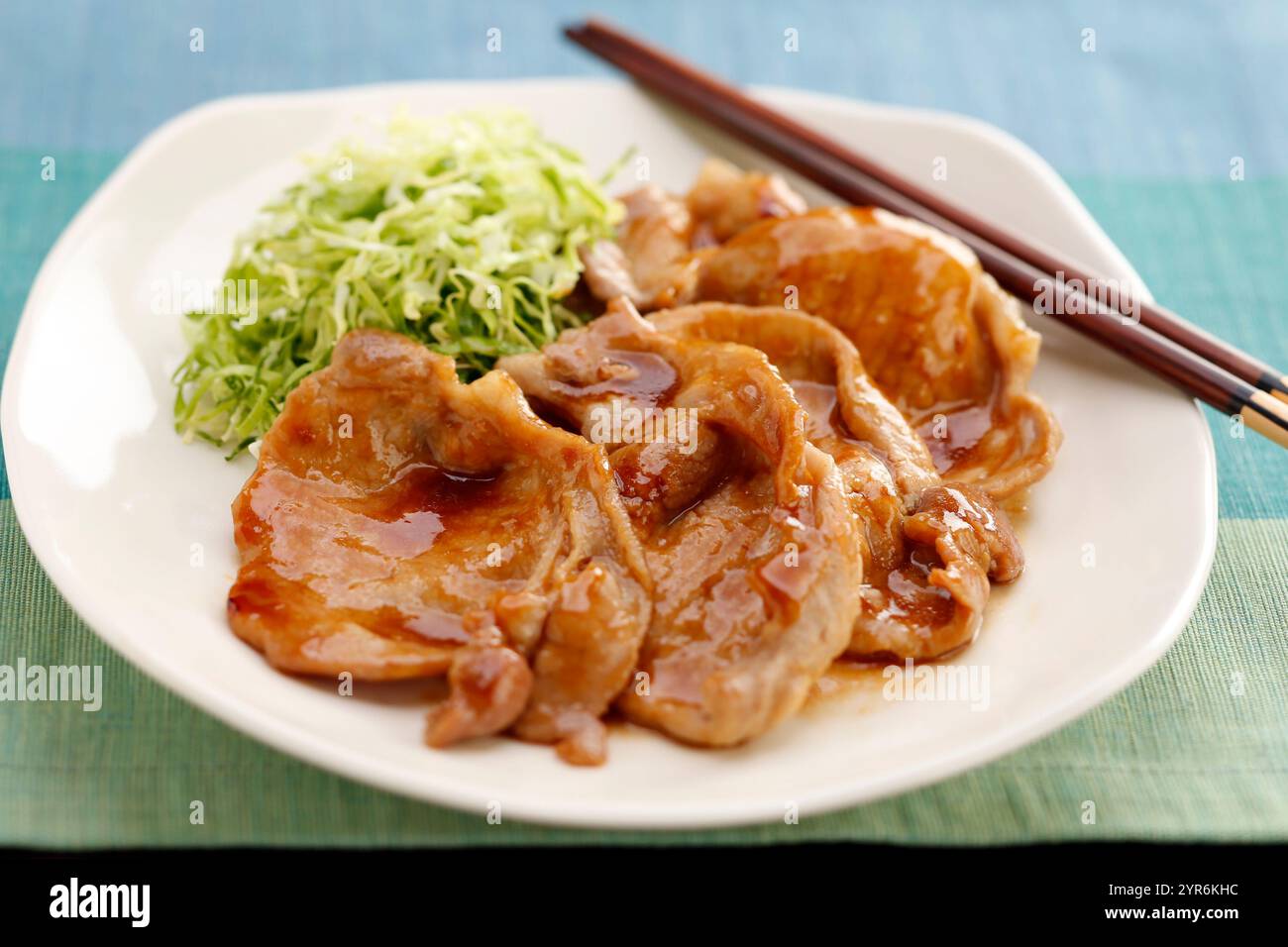 pork ginger, Shogayaki Stock Photo - Alamy