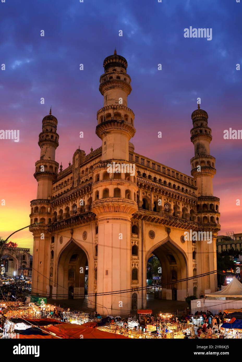 HYDERABAD,INDIA -December 23, 2022: Charminar in Hyderabad old city Is ...