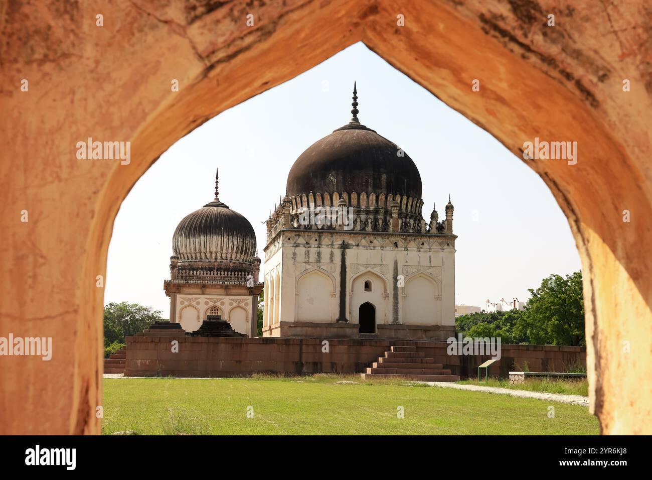 Historic Quli Qutbshahi tombs in Hyderabad, Telangana, India Stock ...