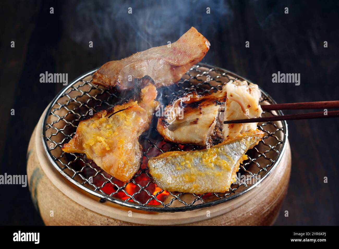 Saikyo-zuke char-grilled image Stock Photo - Alamy