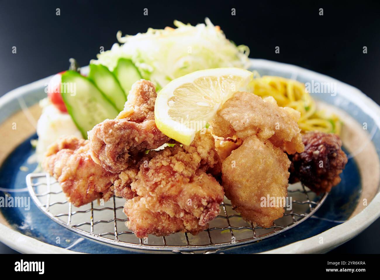 Karaage and fried tatsuta Stock Photo - Alamy