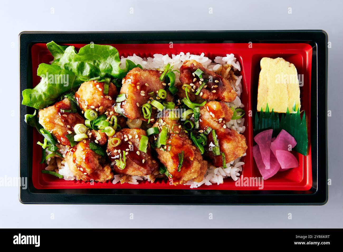 Chicken karaage bento Stock Photo - Alamy
