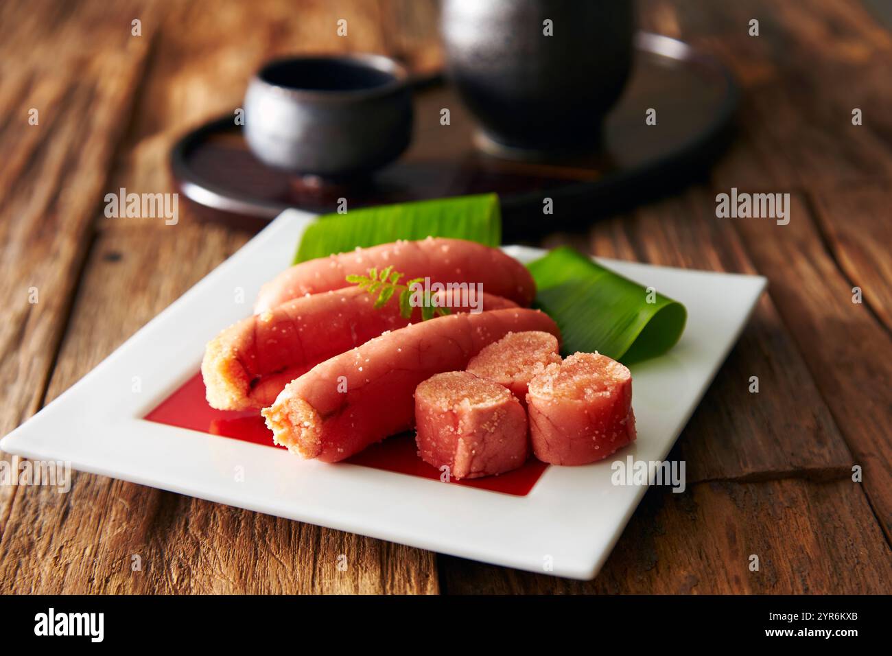 Grilled cod roe Stock Photo - Alamy
