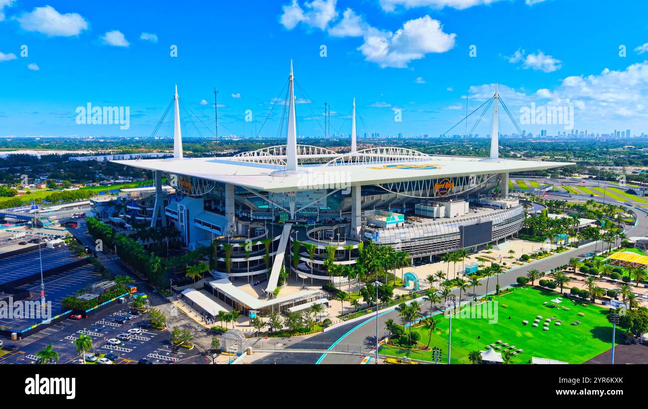 Hard Rock Stadium Miami aerial view - home of the Miami Dolphins ...