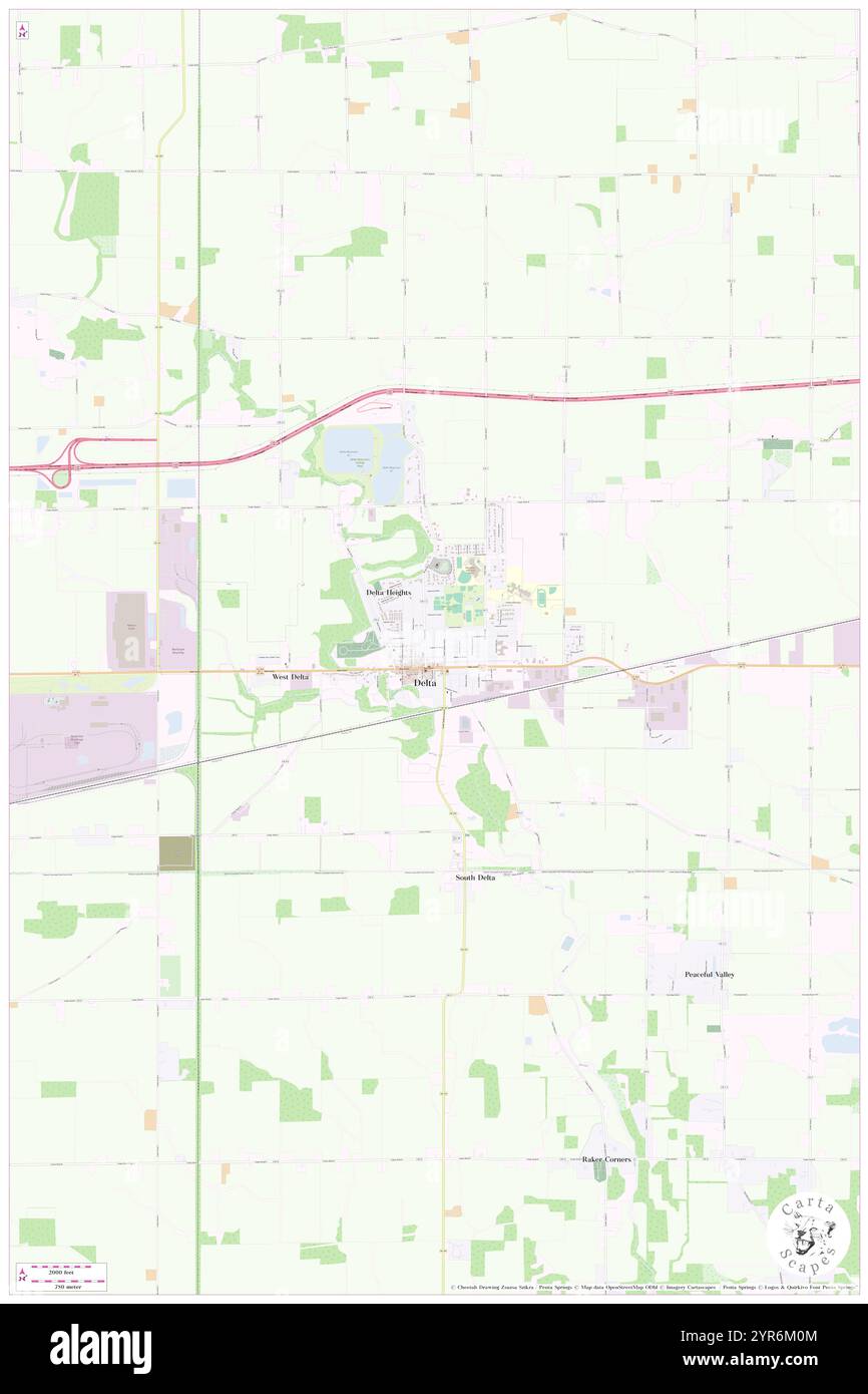 Delta ohio map Cut Out Stock Images & Pictures - Alamy