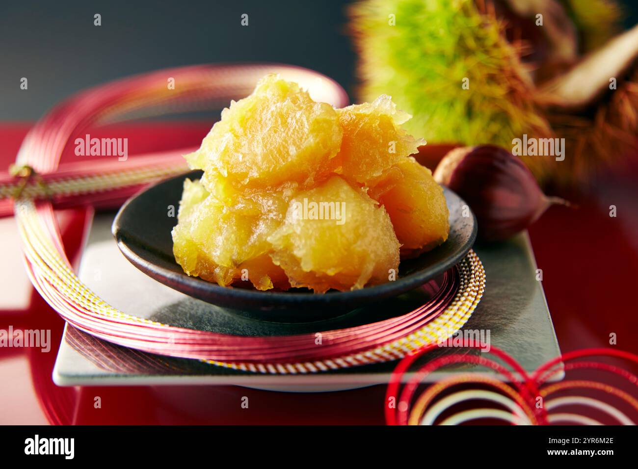 Chestnut mashed sweet potatoes Stock Photo - Alamy
