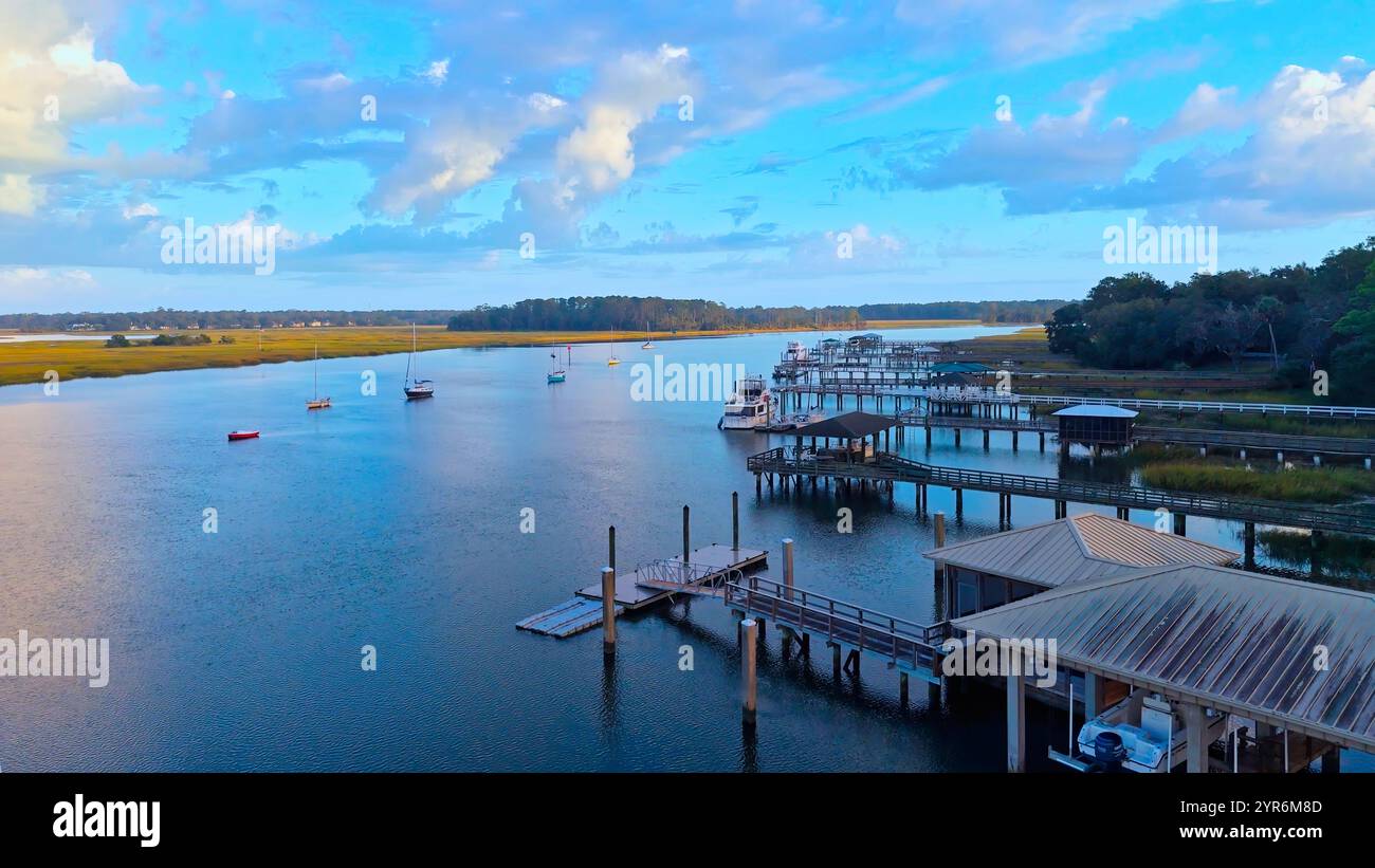 Isle of Hope Marina at Savannah Georgia - SAVANNAH, GEORGIA - OCTOBER ...