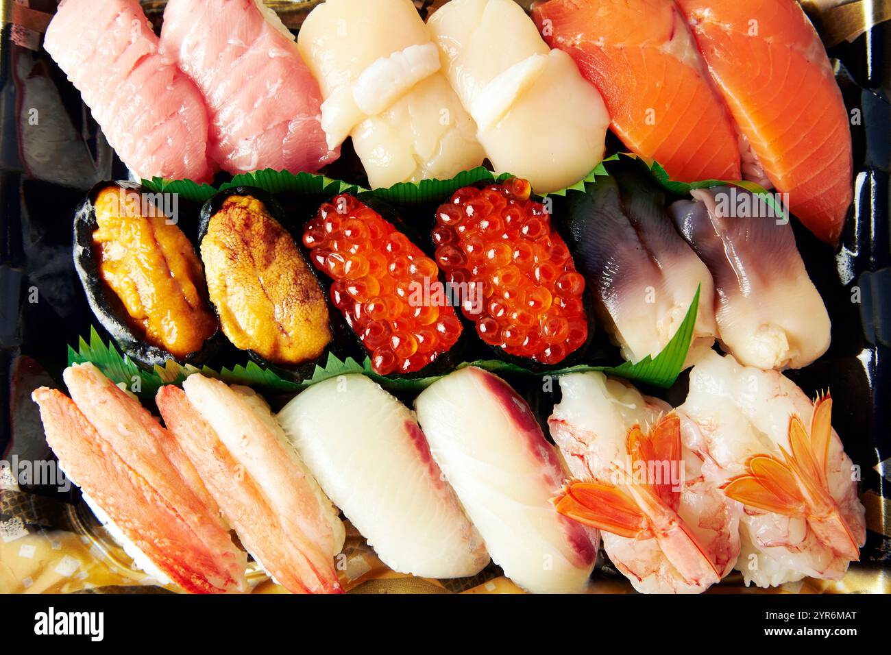 Raw sushi set Stock Photo - Alamy