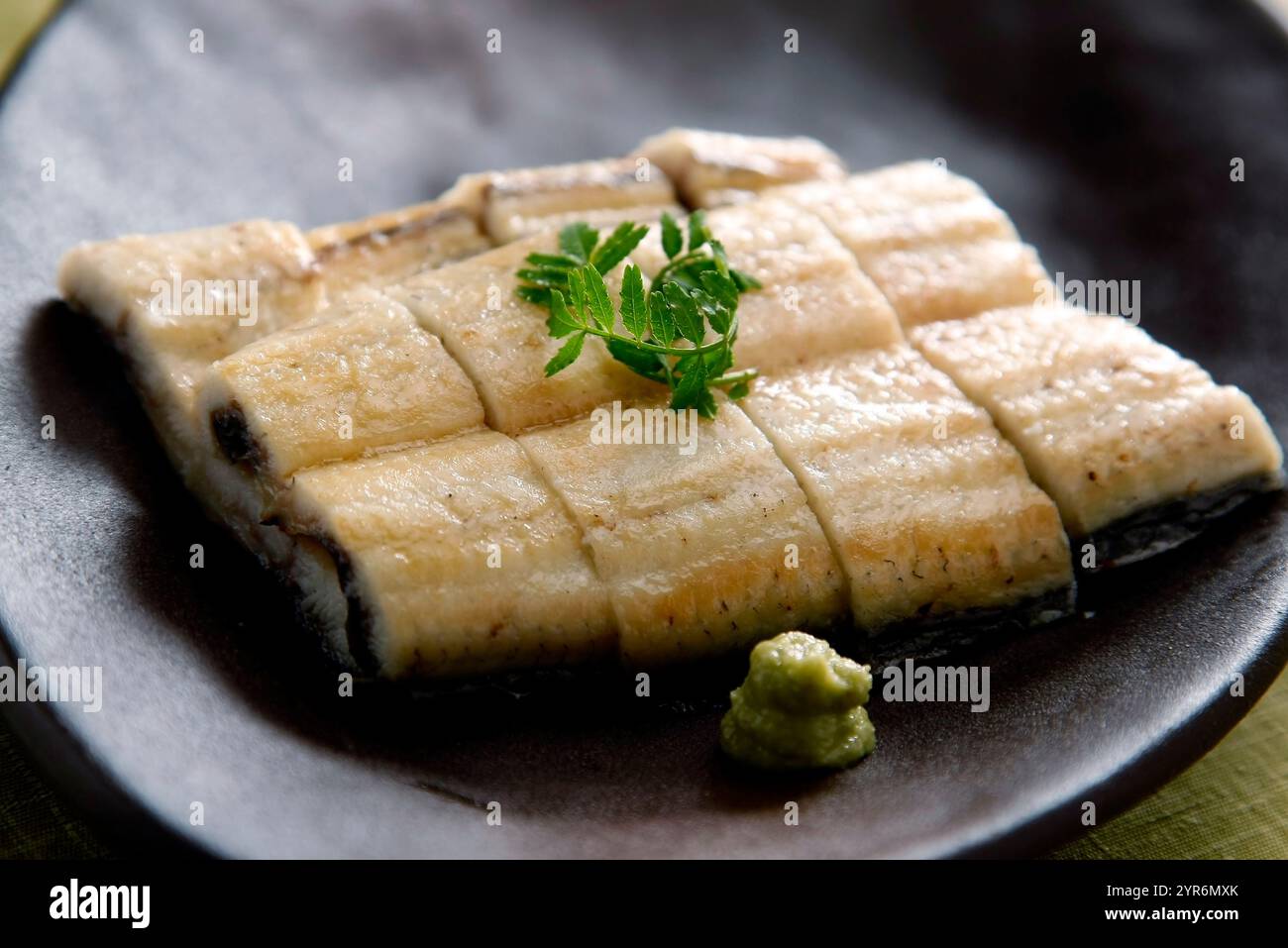Grilled eel with white meat Stock Photo - Alamy