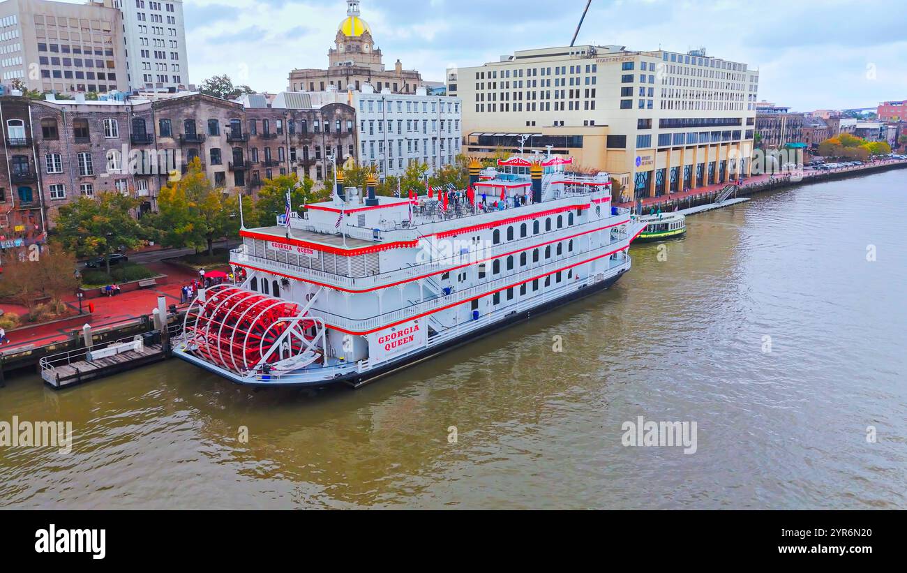 Georgia Queen Sightseeing boat in Savannah Georgia - SAVANNAH, GEORGIA ...