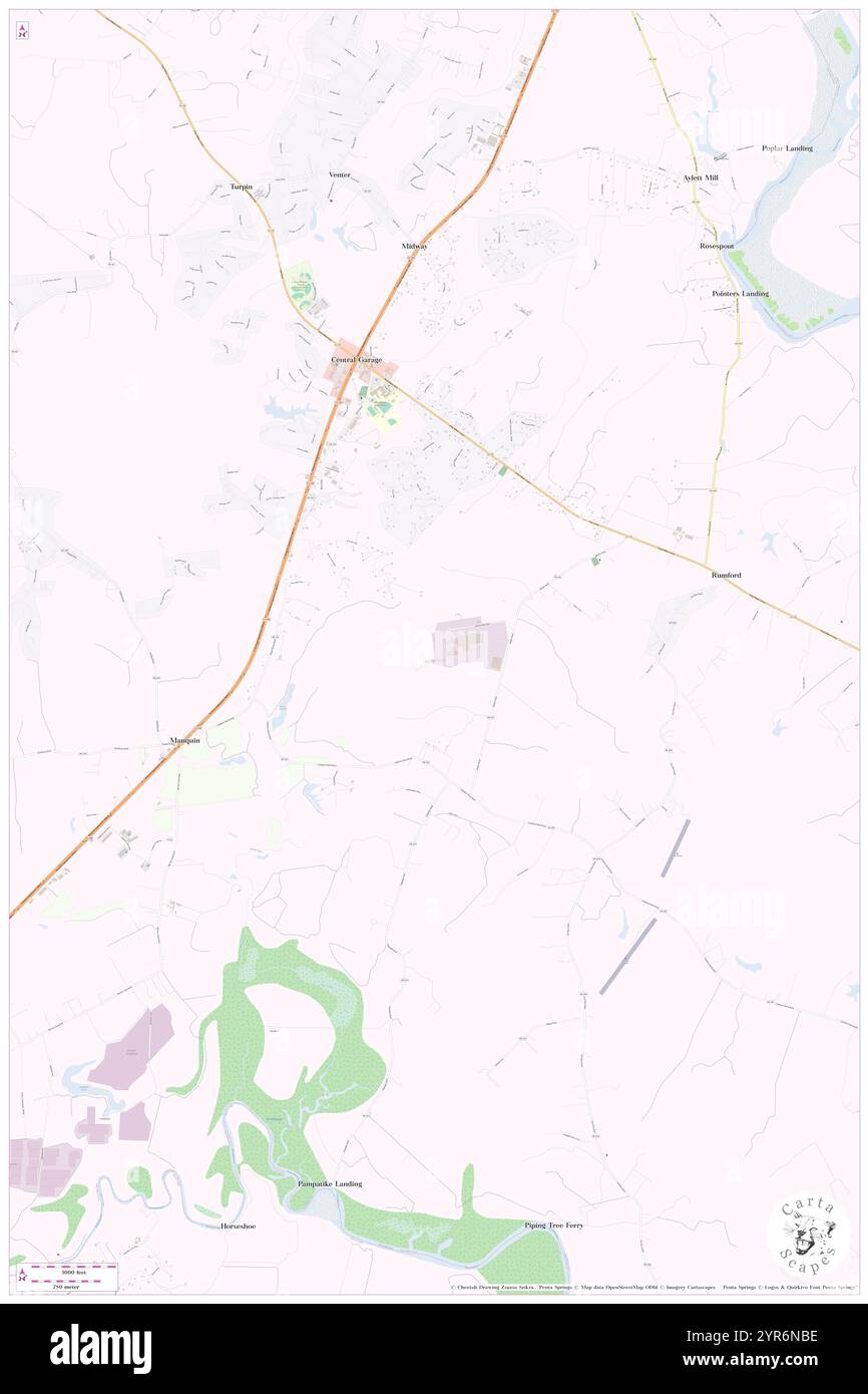 King william county map Cut Out Stock Images & Pictures - Alamy