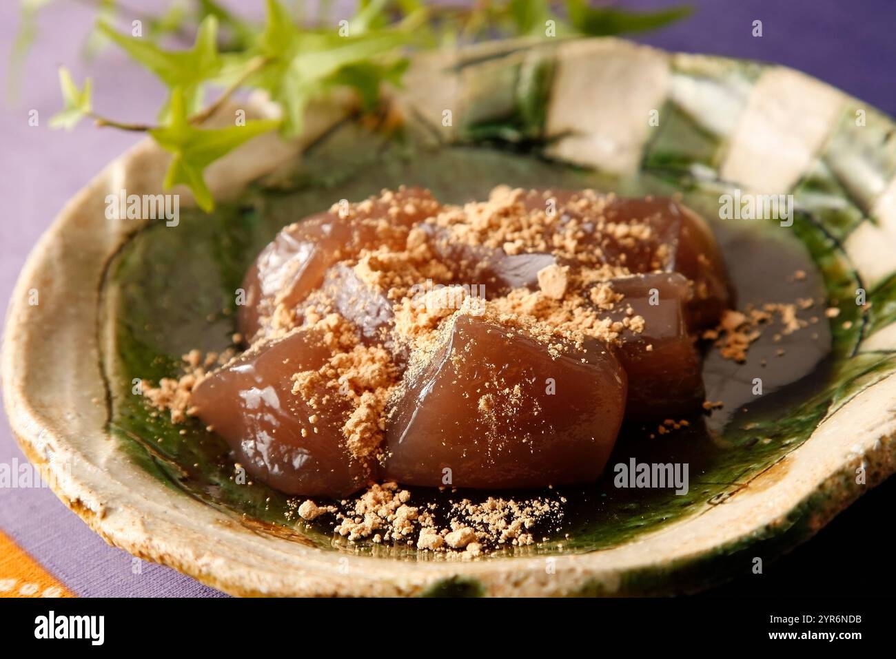 Bracken starch rice cake Stock Photo - Alamy